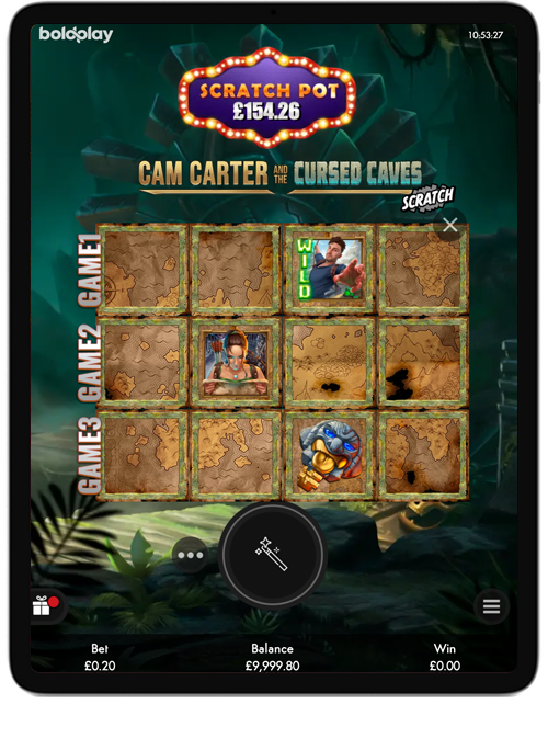 Cam Carter and the Cursed Caves Scratch - Boldplay